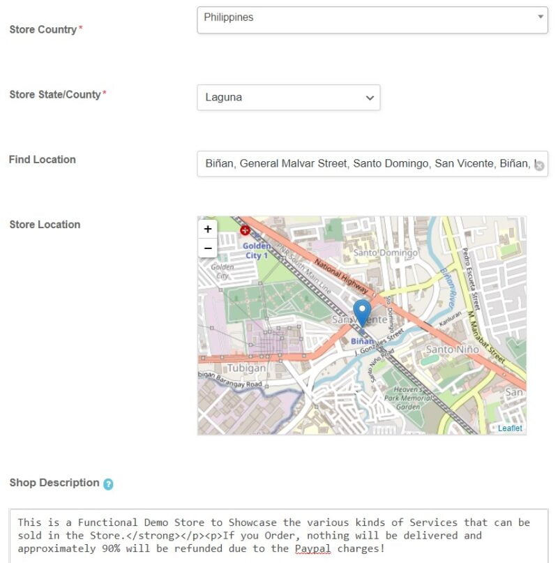Store Set Up Procedure